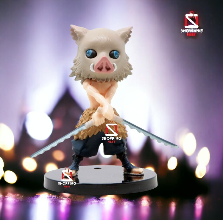 Demon Slayer Inosuke Hashibira Chibi Action Figure PVC Anime Figurine