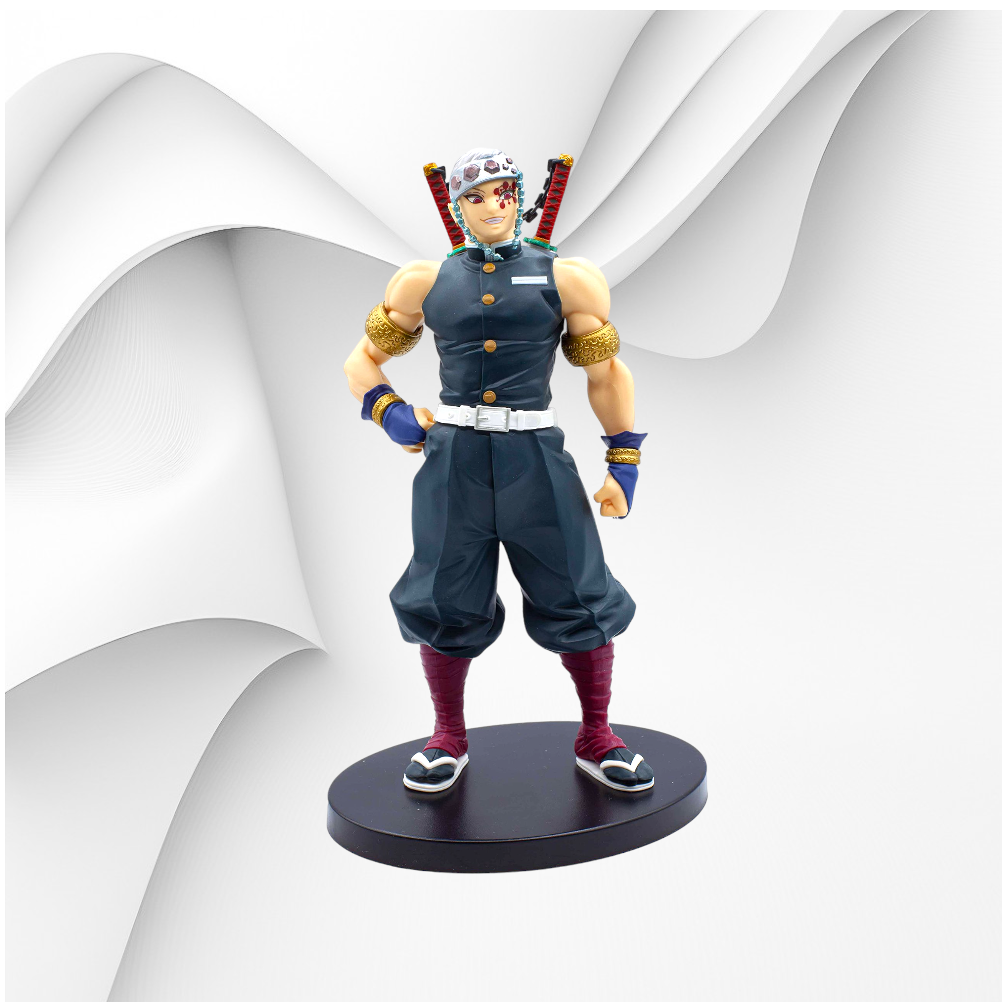 Demon Slayer Tengen Sound Hashira Action Figure PVC Model Anime Figuri