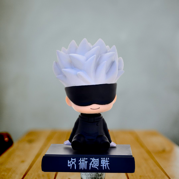Jujutsu Kaisen Gojo Satoru Bobblehead With Mobile Holder For Cars | 14