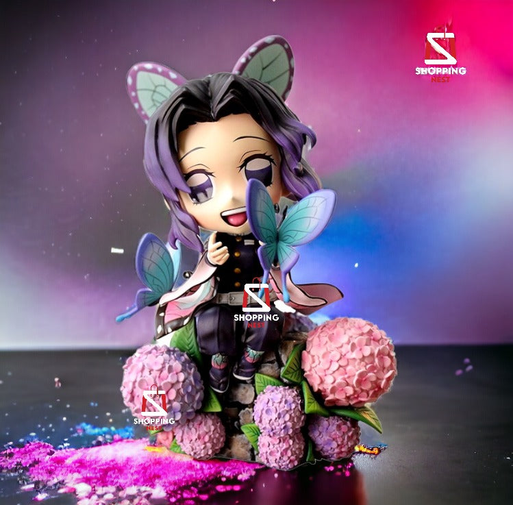 Demon Slayer Kimetsu no Yaiba Kochou Shinobu Cute Mini Action Figure