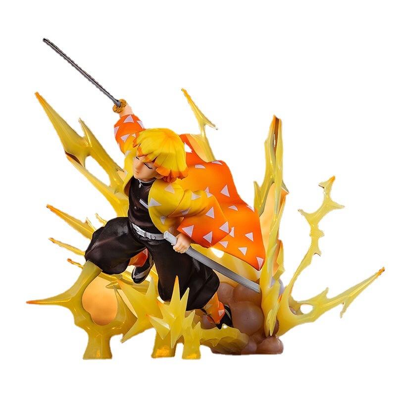 Demon Slayer Agatsuma Zenitsu Action Figure 21 Cms Lightning Effect