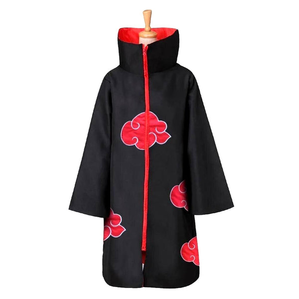 Na-ruto Akatsuki Unisex Long Cloak Robe for Cosplay Costume