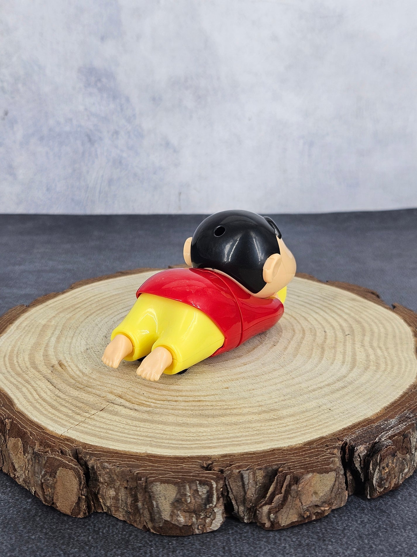 Crayon Shinchan Movable Crawling Mechanical Toy Figure With Box | Red