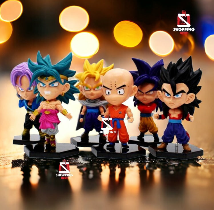 Dragon Ball Z Set of 6 Broly Vegeta Goku Super Saiyan 5 Supreme Kai 13
