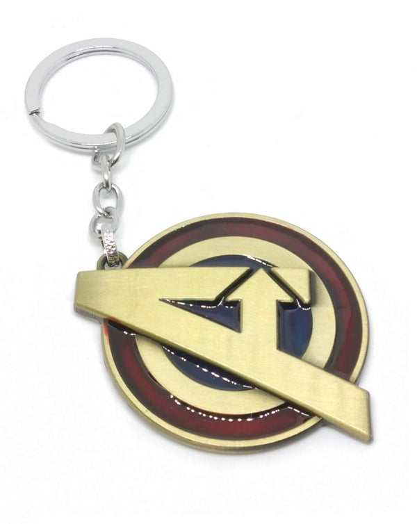 Avengers Logo Marvel Fancy Classy Keyring | Golden Keychain | Metal