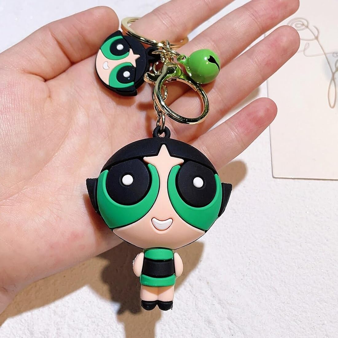PowerPuff Girls Buttercup Green Keychain | Silicone Keychain | Premium