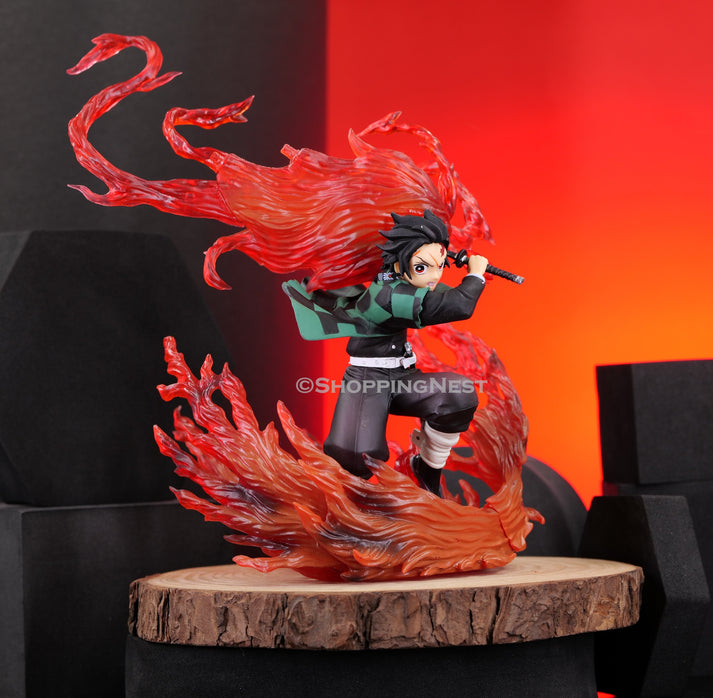 Demon slayer Tanjiro Kamado Fire Breathing Attack Hinokami Kagura Acti